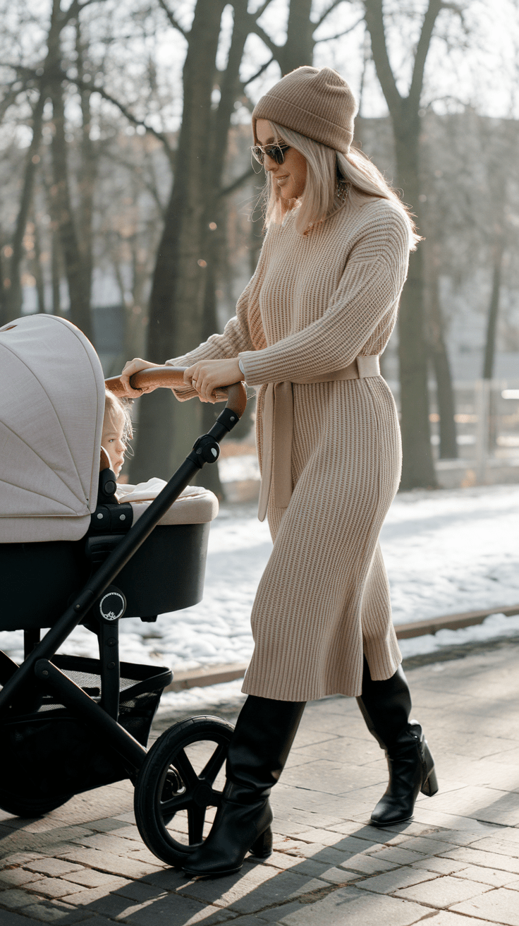 15 Chic Winter Outfits for Moms Who Want Comfort Without Losing Style